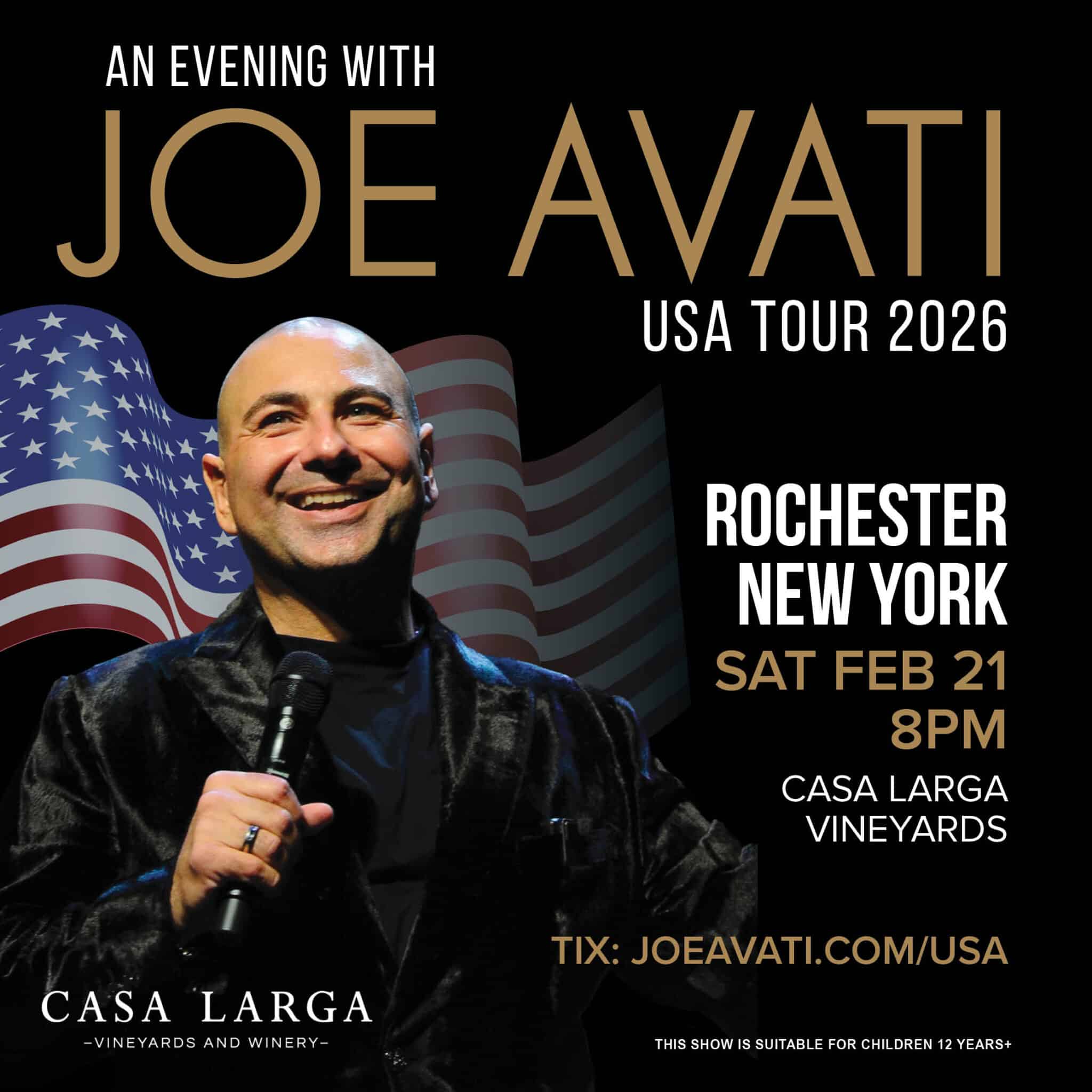 An Evening With Joe Avati 5PM | February 21, 2026 - Casa Larga